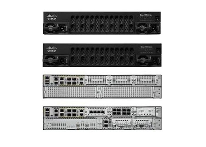 4 router de Cisco ISR de los puertos 4451 licencia ISR4451-X-V/K9 del ...